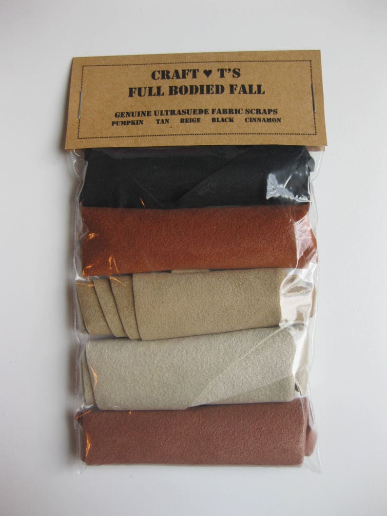 Ultrasuede Full Bodied Fall Scrap Package - Etsy