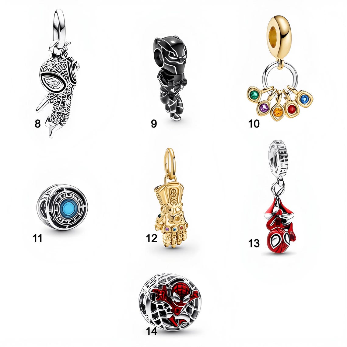 Superhero Inspired Beads for European Bracelets,silver Comic Book ...
