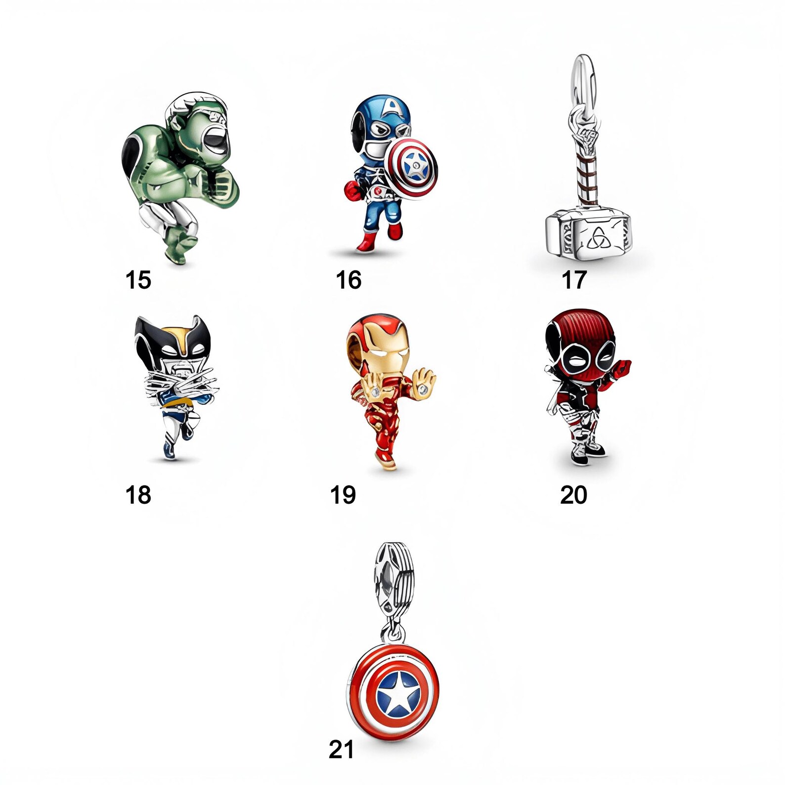 Superhero Inspired Beads for European Bracelets,silver Comic Book ...