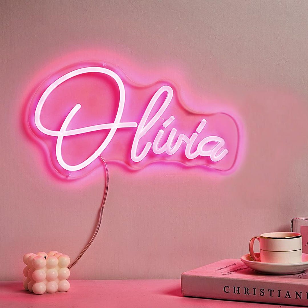 Personalized Name Neon Sign Lamp, Custom Bedroom Decor - Etsy