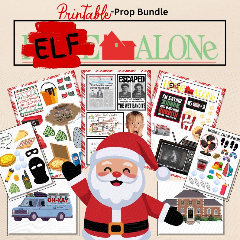 Elf Ideas Holiday Mischief Printable Prop Bundle Instant Download ...