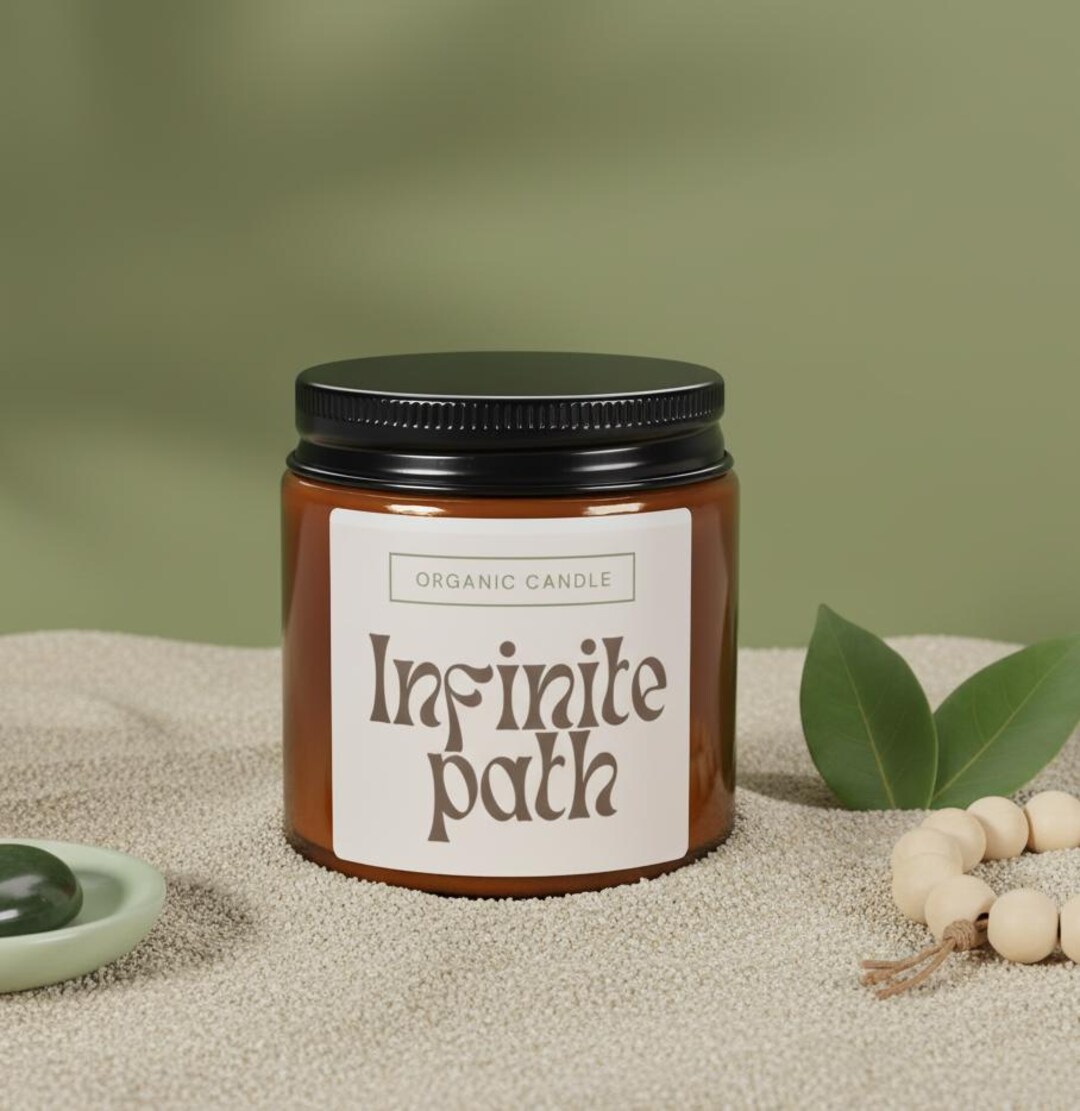 Scented Soy Candle - Infinite Path, Cozy Home Decor, Aromatherapy Gift ...