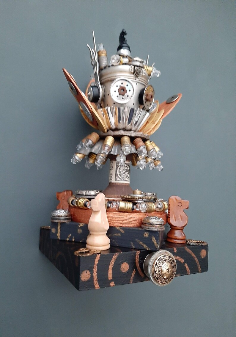 Warrior Queen Found Object Sculpture Queen Art Mixed Media Art - Etsy