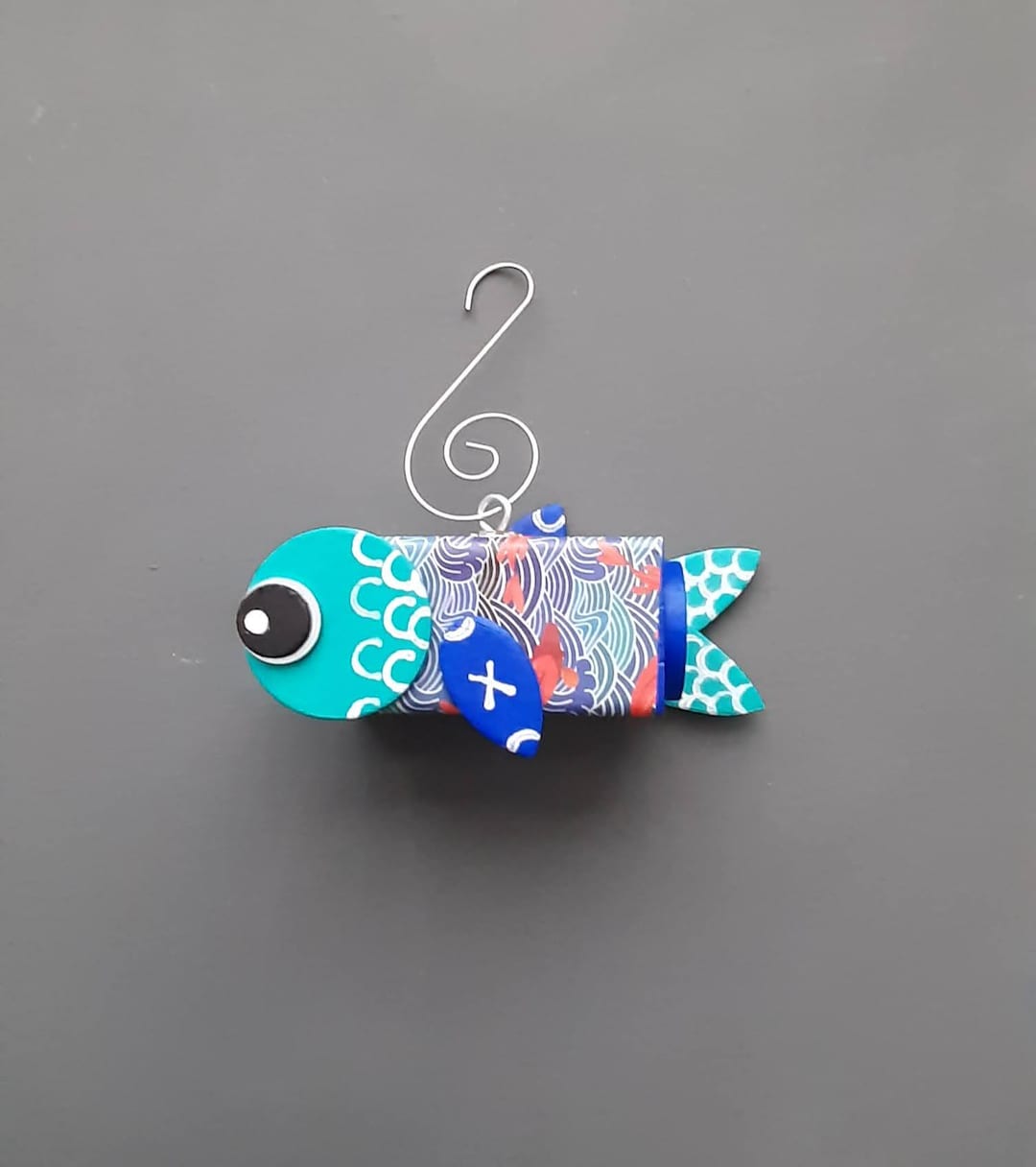 Hand-painted Wood Fish Ornament - Jen Hardwick - Coastal Decor - Etsy