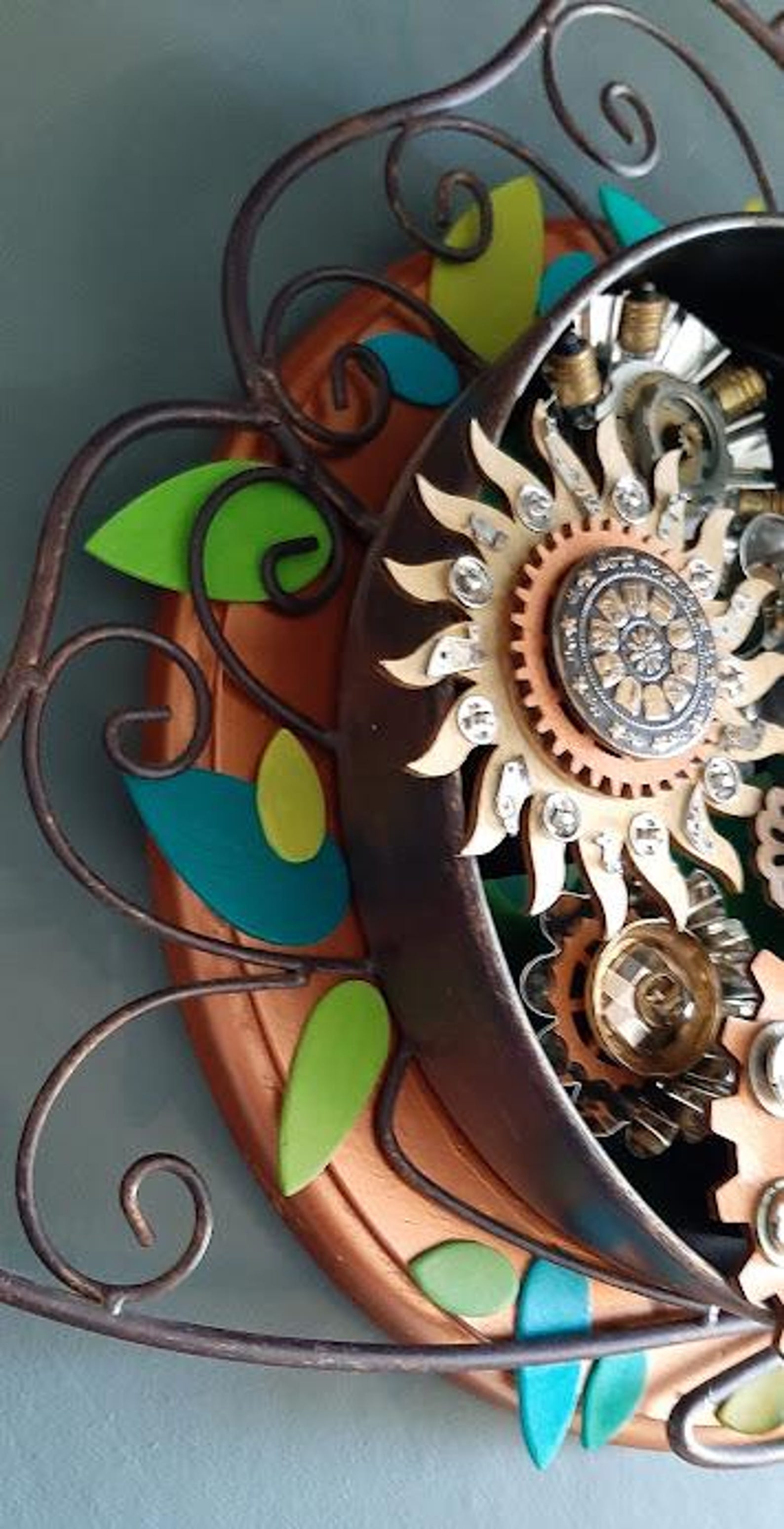 The Keeper of Flowers Art Assemblage Wall Art Butterfly Art Mixed Media ...