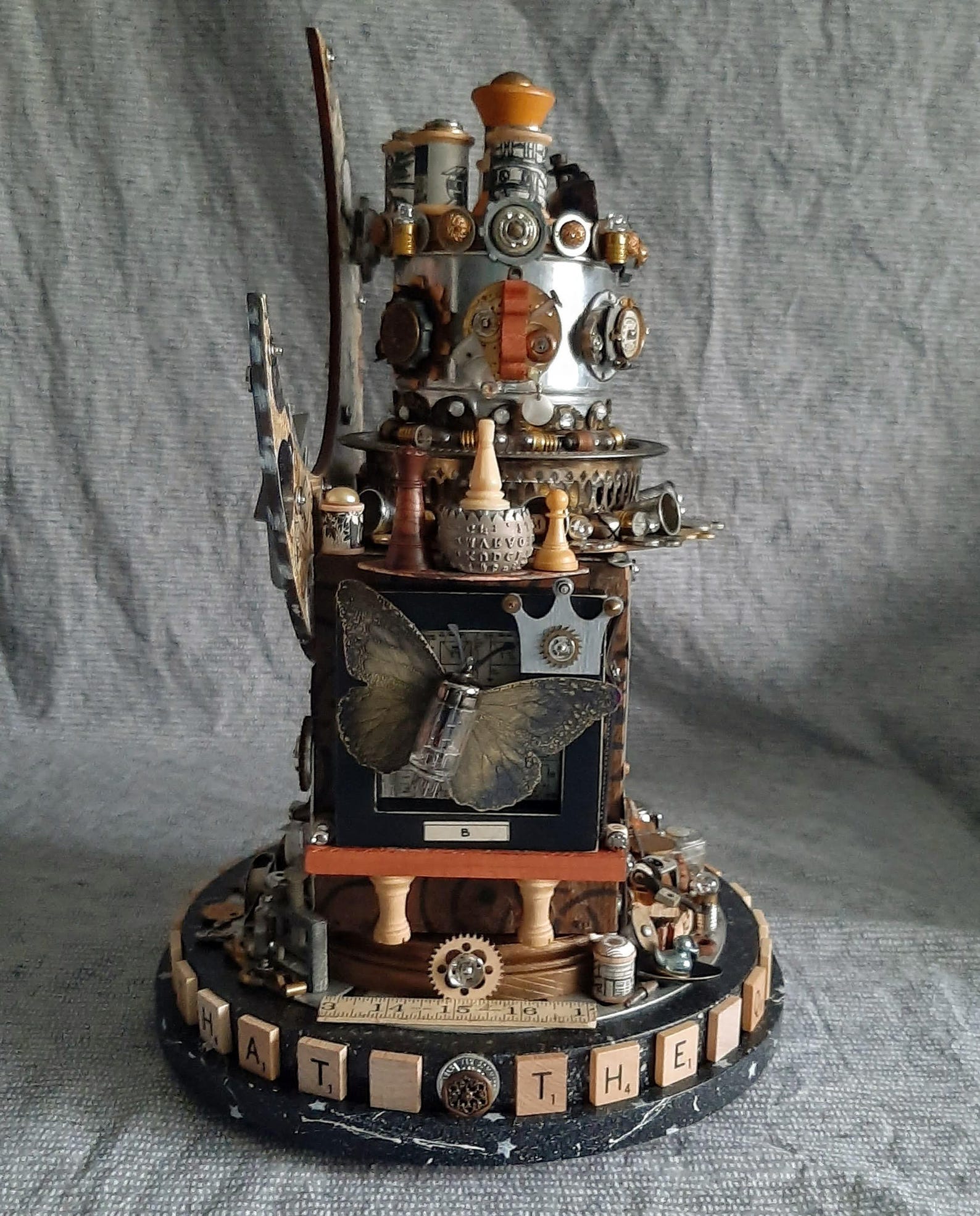 Mixed Media Art Assemblage: 'the Queen of This and That' Found Object ...