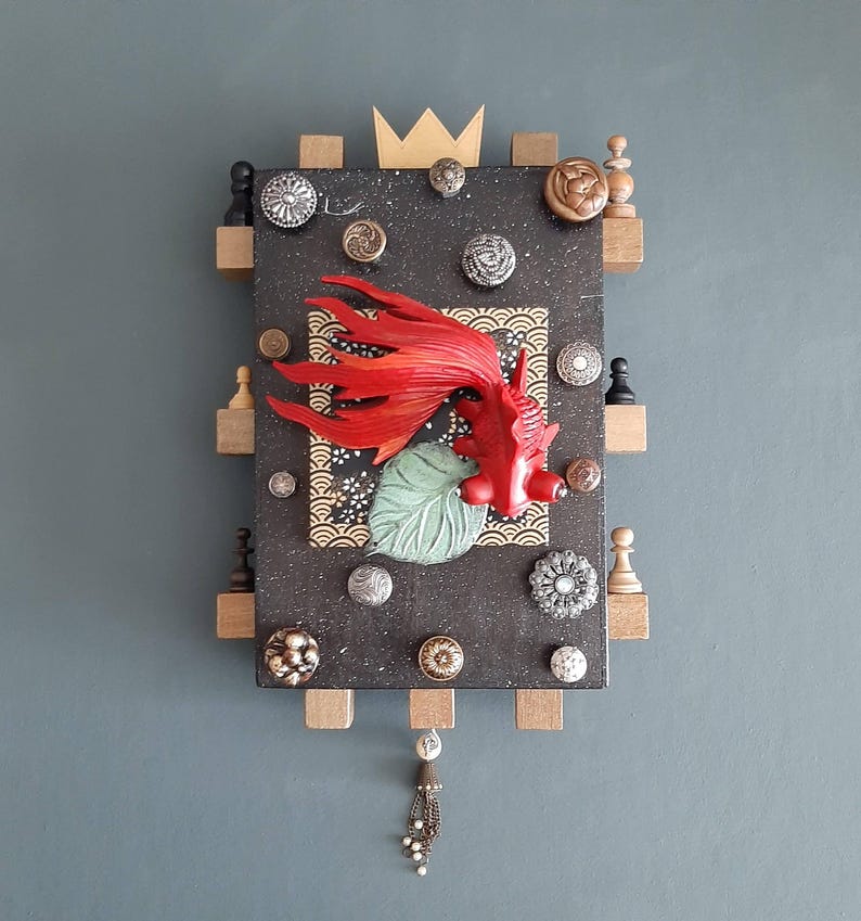 Lily Pad - Art Assemblage - Wall Art - Mixed Media - Found Objects ...