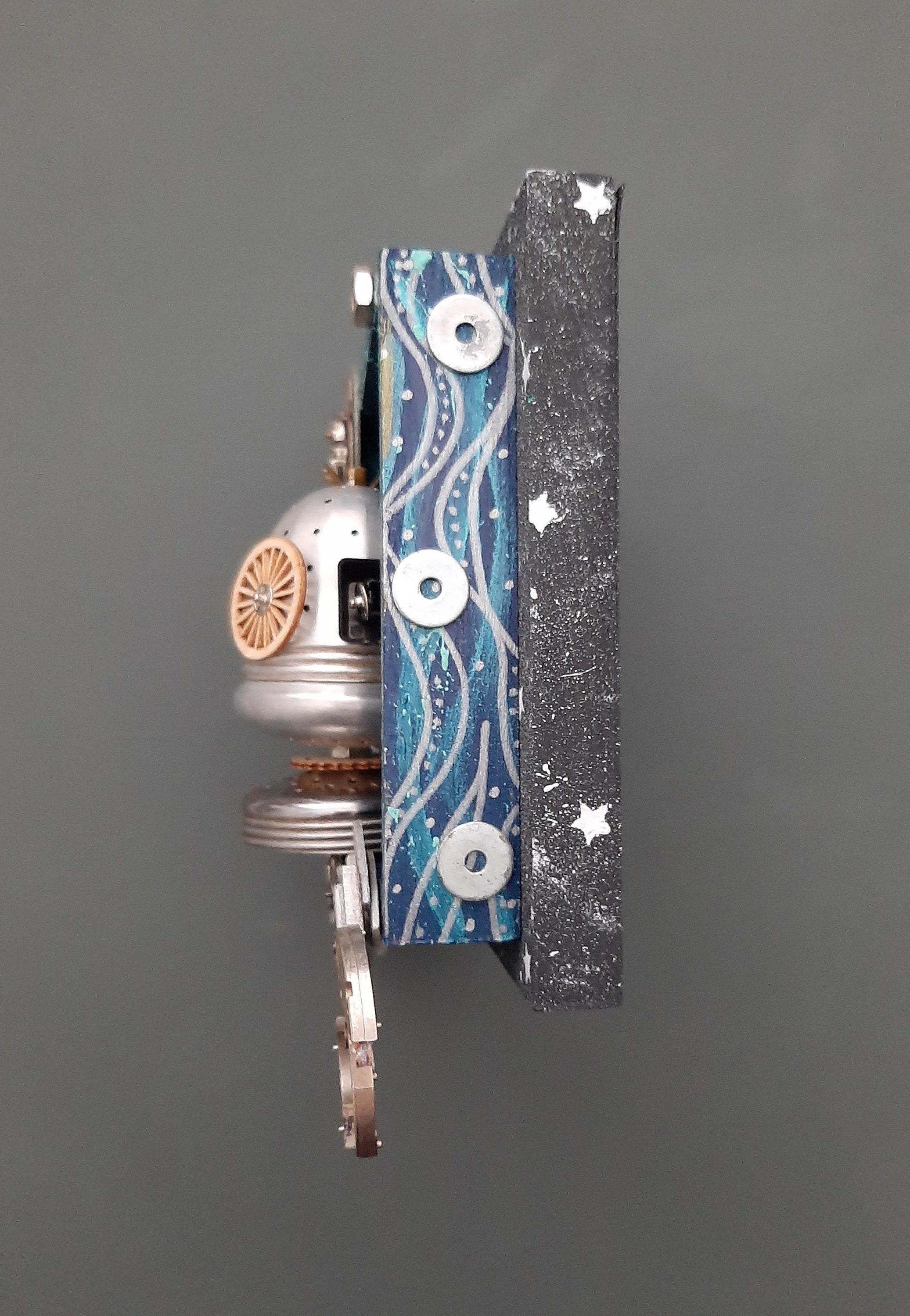 Midnight Swim? - Creature Art - Found Objects Assemblage - Mixed Media ...