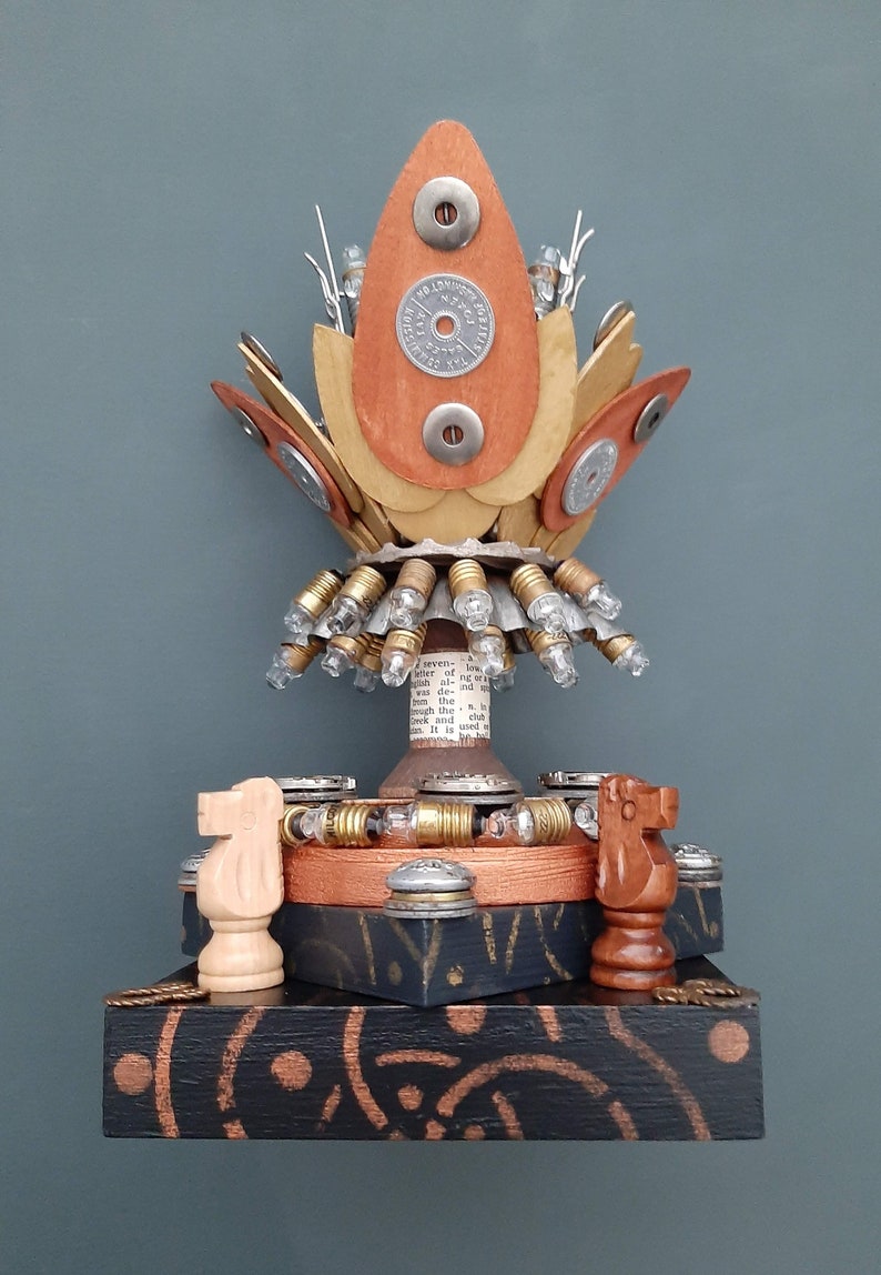 Warrior Queen Found Object Sculpture Queen Art Mixed Media Art - Etsy