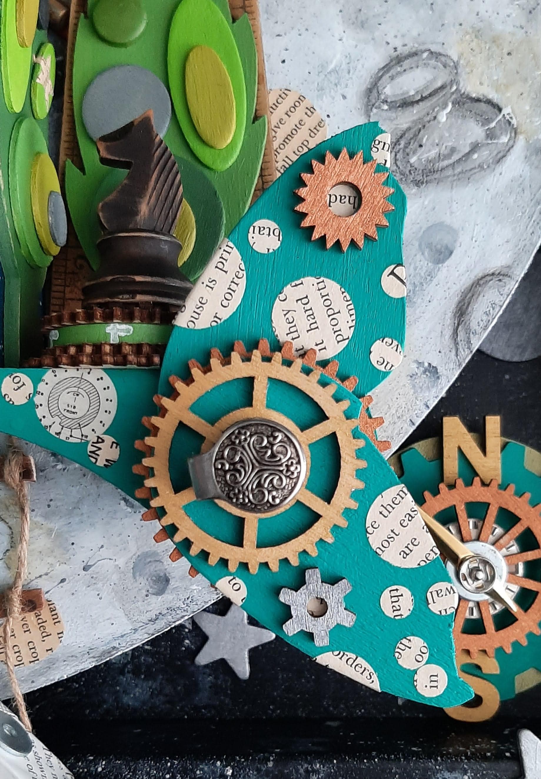 Bon Voyage - Art Assemblage - Mixed Media - Wall Art - Found Objects ...
