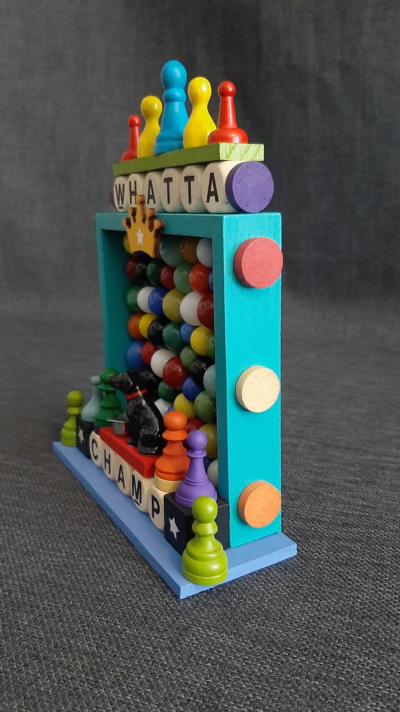 Whatta Champ - Art Assemblage - Mixed Media - Dog Art - Found Objects ...