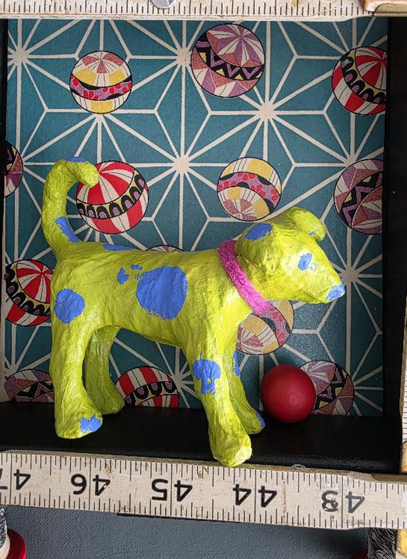 Sun Dog - Art Assemblage - Dog Art - Found Objects Art - Mixed Media - Etsy