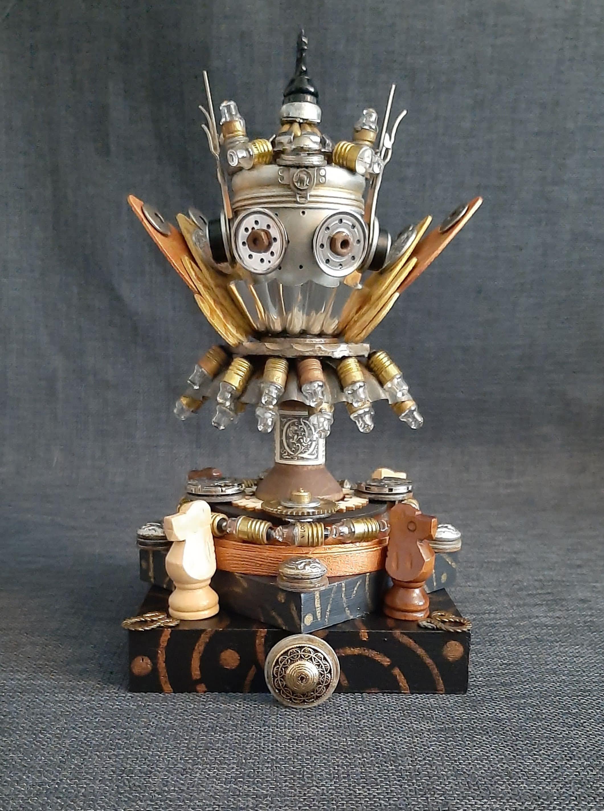 Warrior Queen - Found Object Sculpture - Queen Art - Mixed Media Art - Etsy