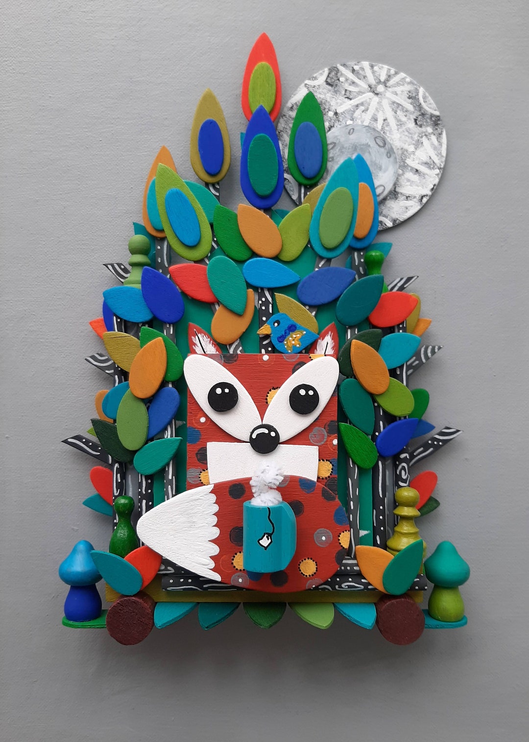 Early Morning Tea - Art Assemblage - Found Objects Art - Mixed Media ...