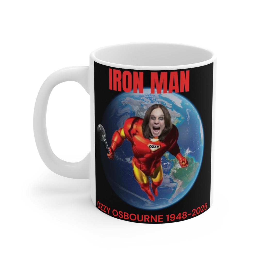Ozzy Osbourne Iron Man Tribute Mug - Music Lover Gift - Etsy