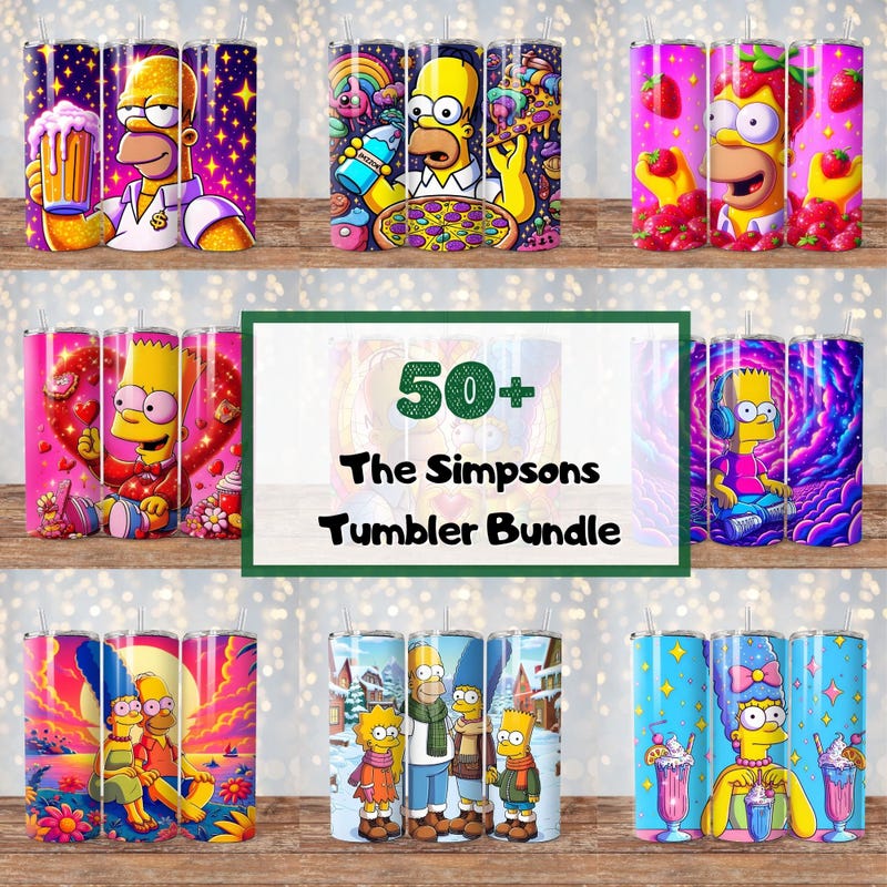 The Simpsons Svg Tumbler - Etsy