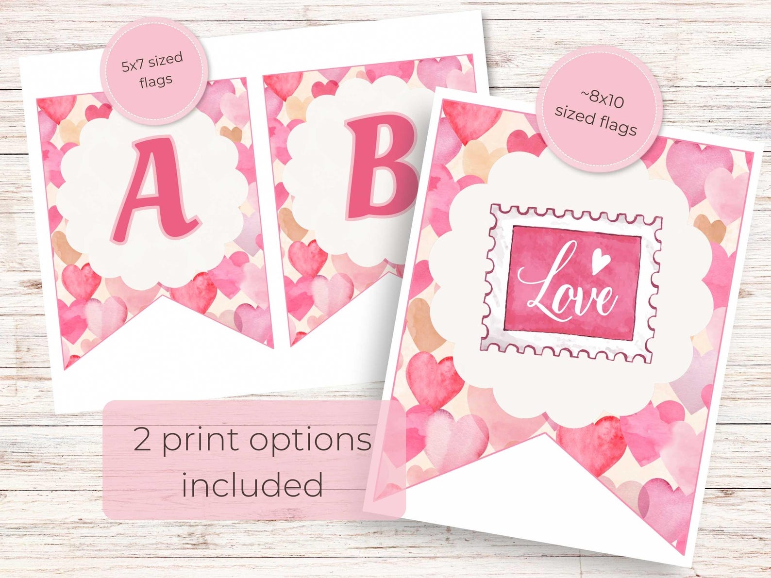 Valentine Banner Printable | Alphabet Bunting for Classroom Parties ...