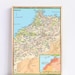 Morocco Map Digital Download High-resolution Printable Vintage-style ...