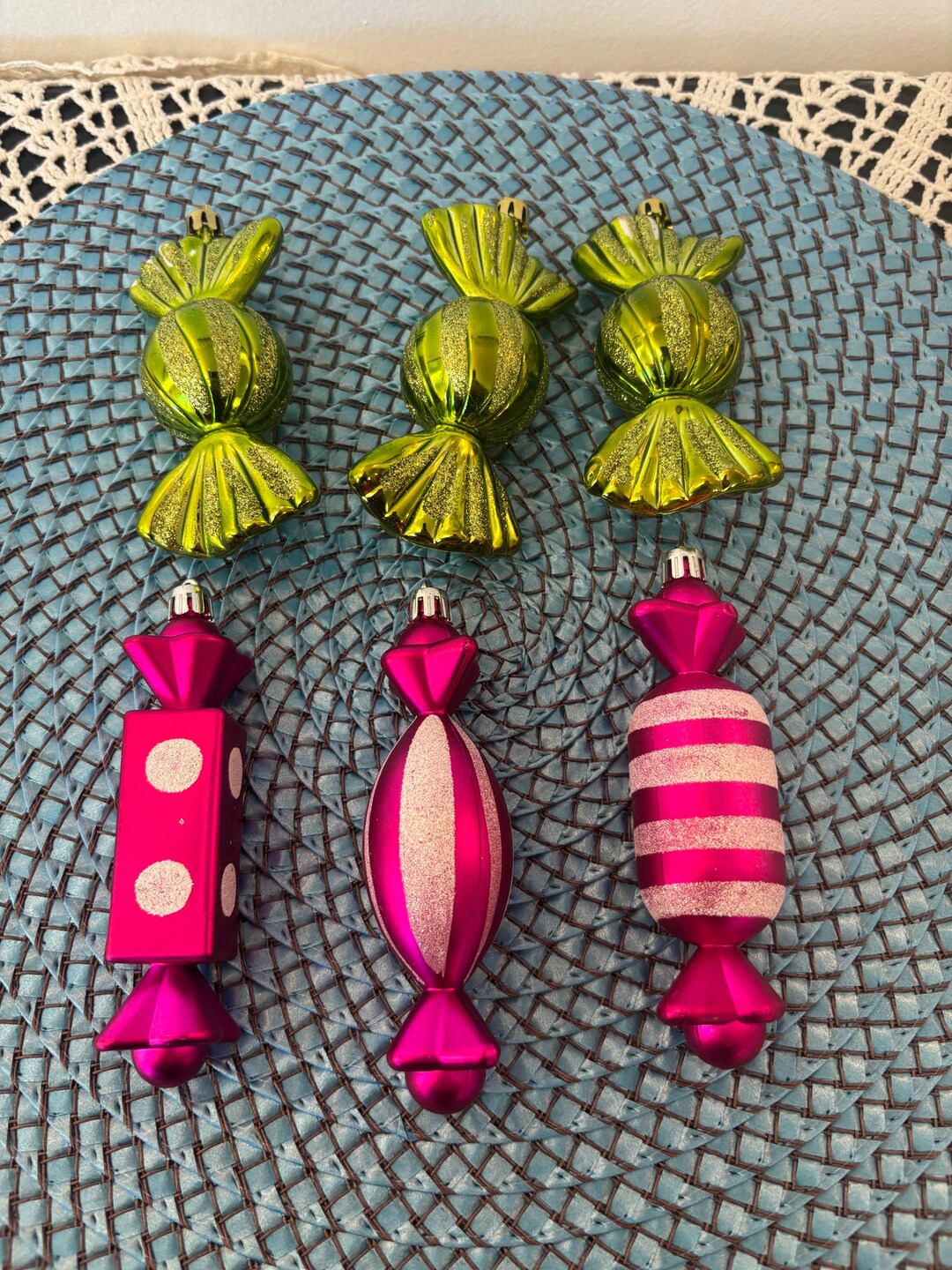 6 Large Plastic Candy Wrapper Ornaments - Etsy