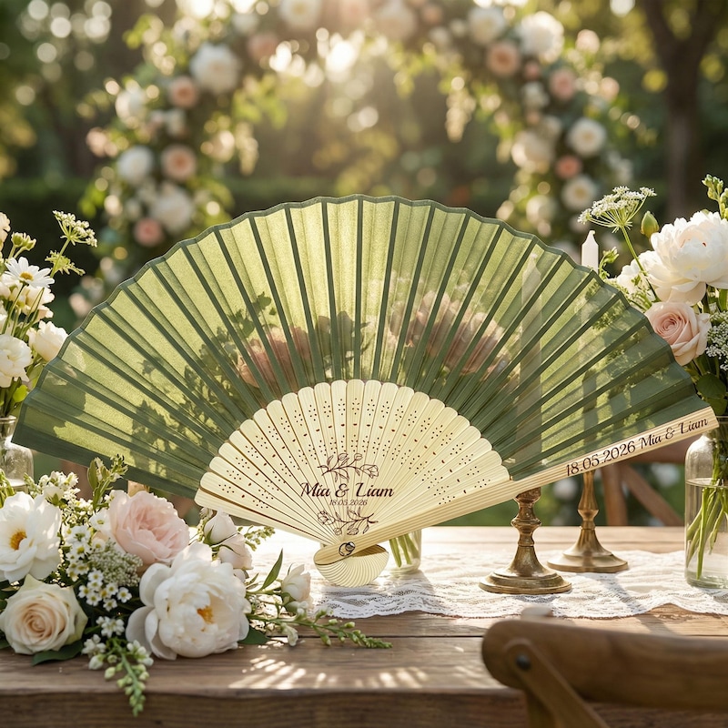 Personalized Wedding Fans - Etsy