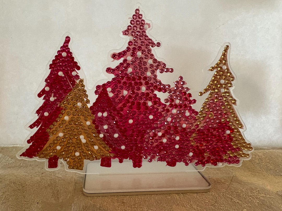 Acrylic Christmas Self Standing Table Decoration Set - Etsy