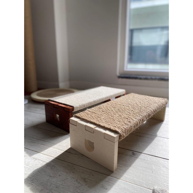 Wood Cat Bench - Etsy UK