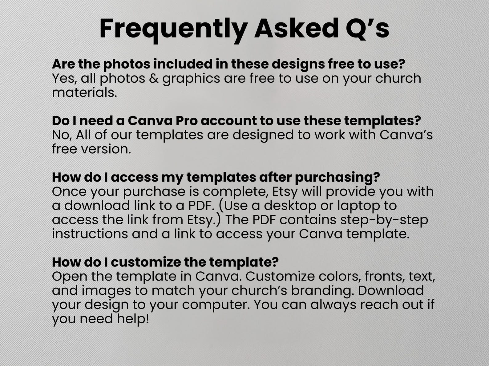Church Visitor Connect Card Canva Template | Editable Guest Form - Etsy