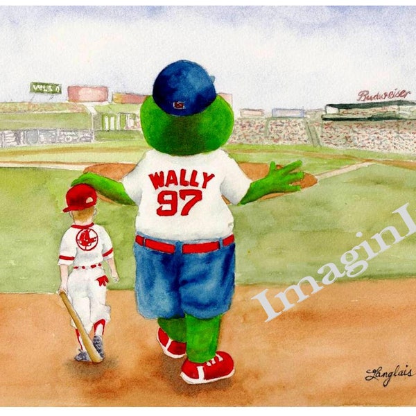 Wally Red Sox Mascot - Etsy
