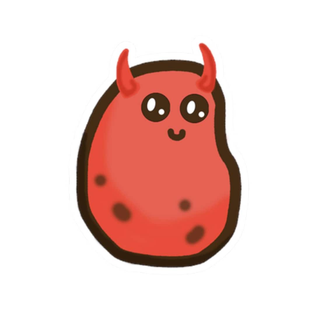 Devil Potato Sticker - Etsy