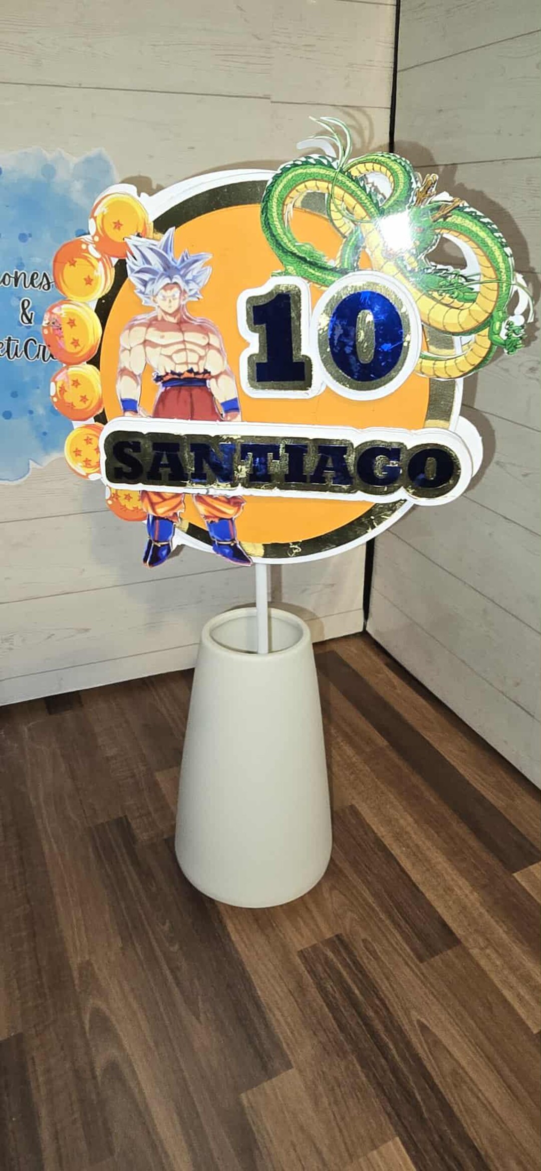 Custom Birthday Cake Topper: Personalized Goku Design - Etsy