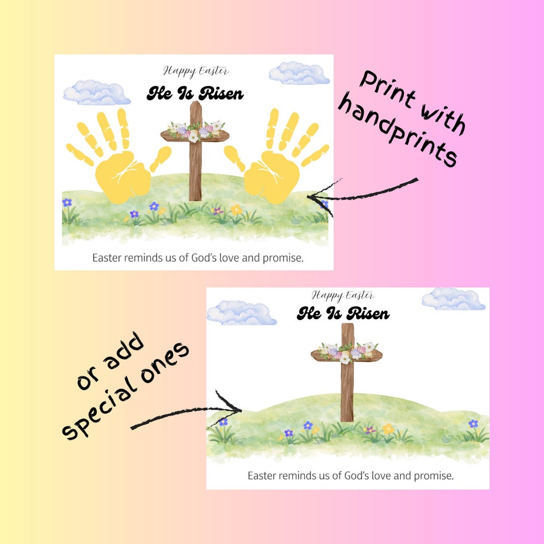 Easter Handprint Craft | Printable Keepsake Template | Kids Easter ...
