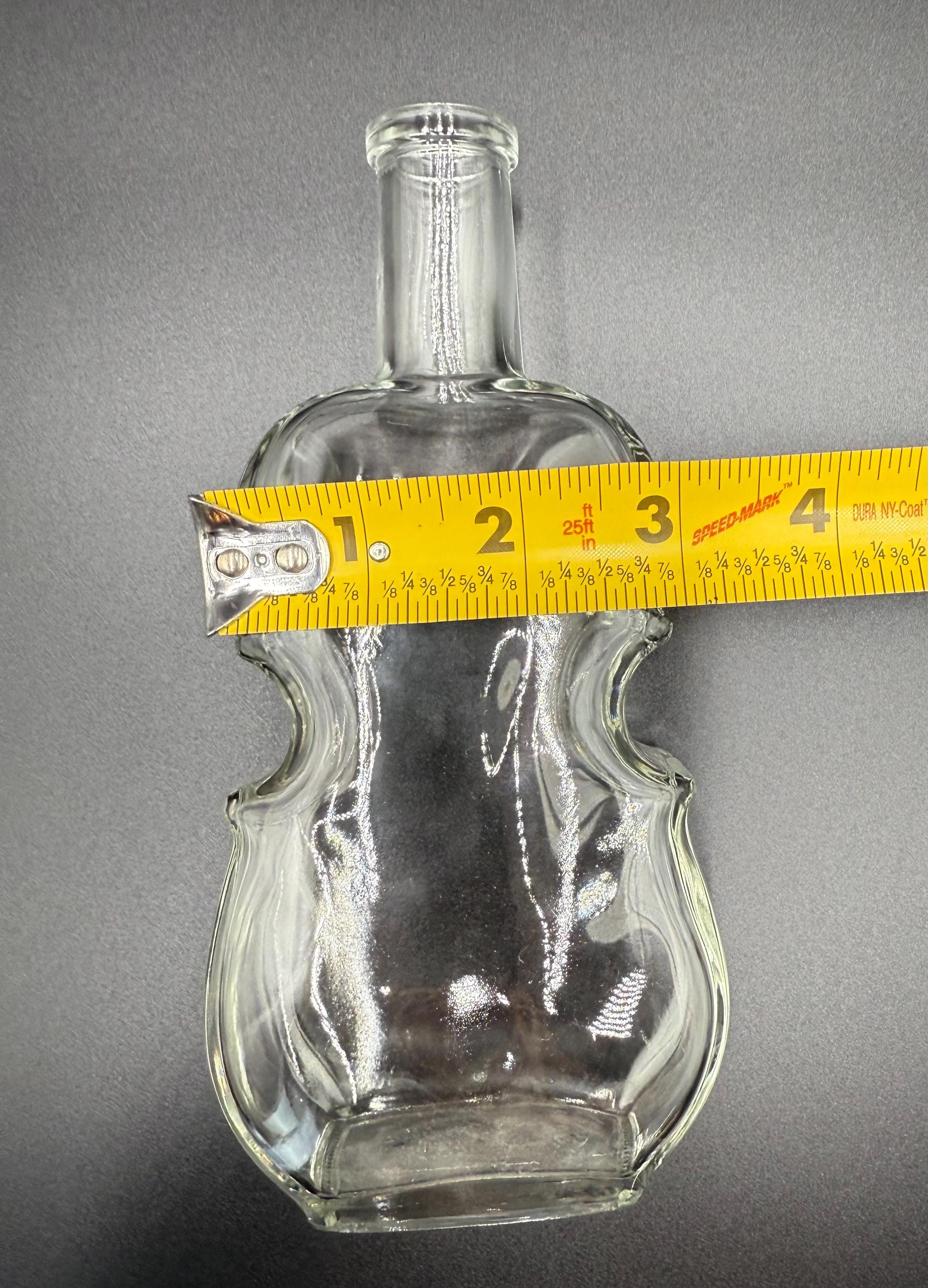 Vintage Clear Glass Violin Shaped Bottle by Wheaton Glass Company ...