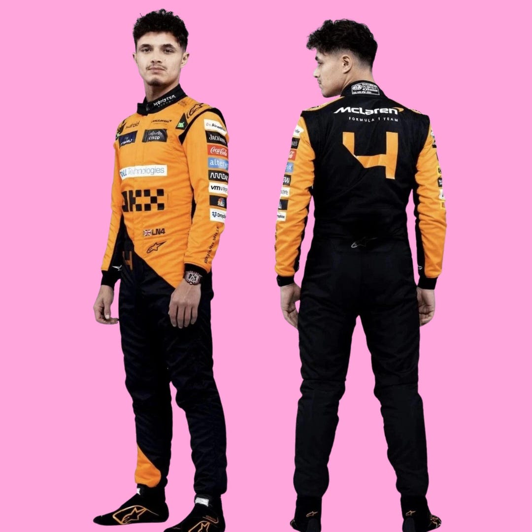 Kart Racing Suits of Formula 1 Racers With Matching Gloves, Caps and ...