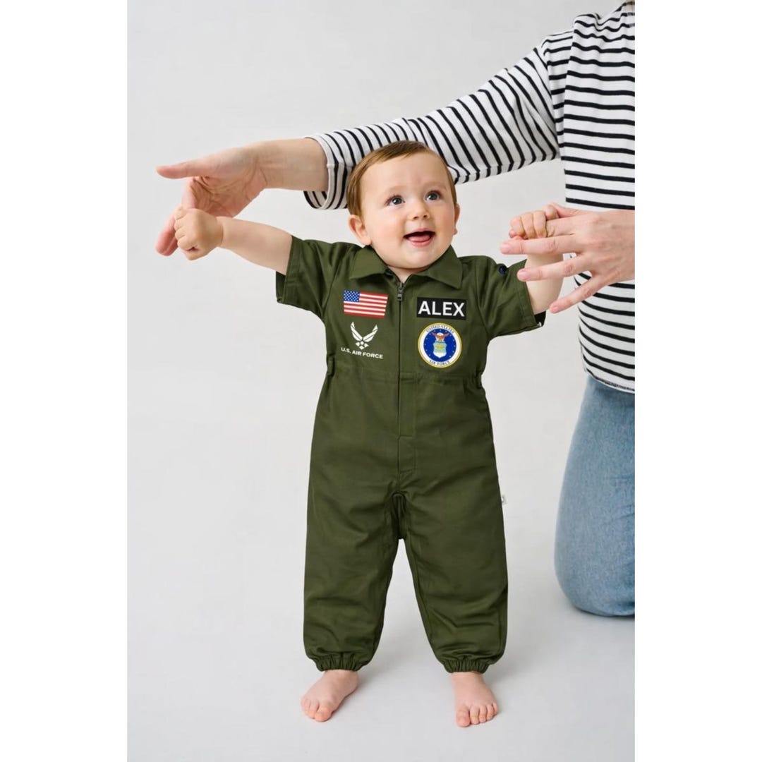 Personalized US Air Force Pilot Costume, Kids Flight Suit Dress-up - Etsy
