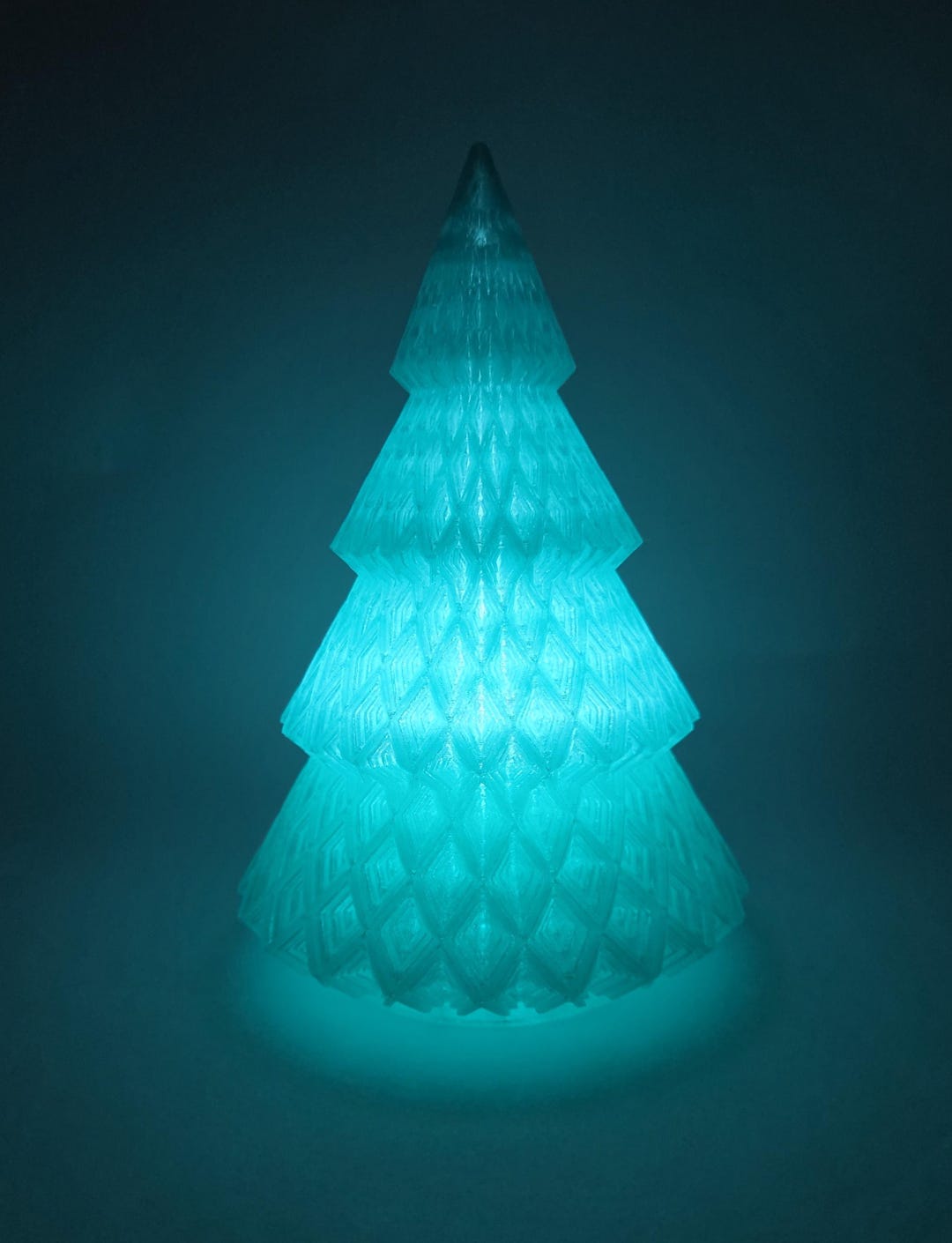Translucent Christmas Tree LED Light Holder – 3D Printed Holiday Decor ...