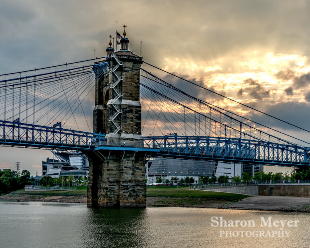 Roebling Suspension Bridge - Fine Art Photo Print, Cityscape, Landmark ...