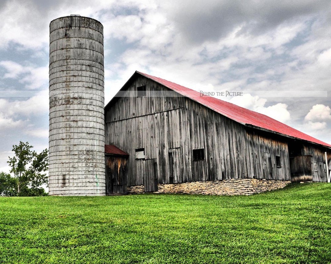 Hilltop Barn, Fine Art Print, Barn Print, Rustic Barn Print, Country ...