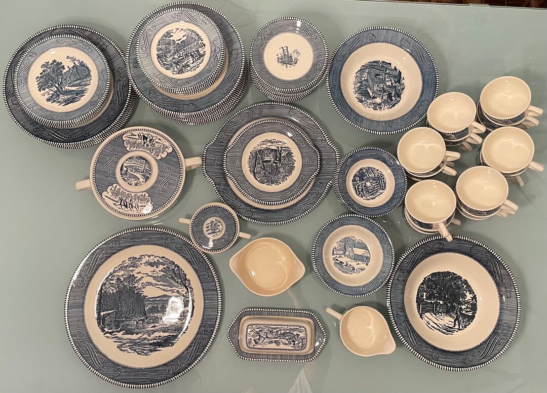 Royal Currier & Ives Dinnerware Sets - Royal China - Traditional ...