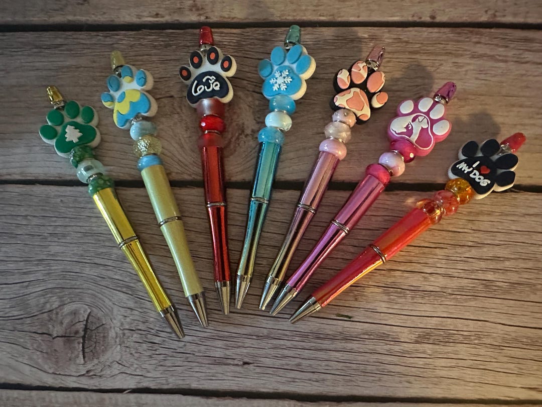 Dog Paw Pens: Black Ink, Refillable - Etsy