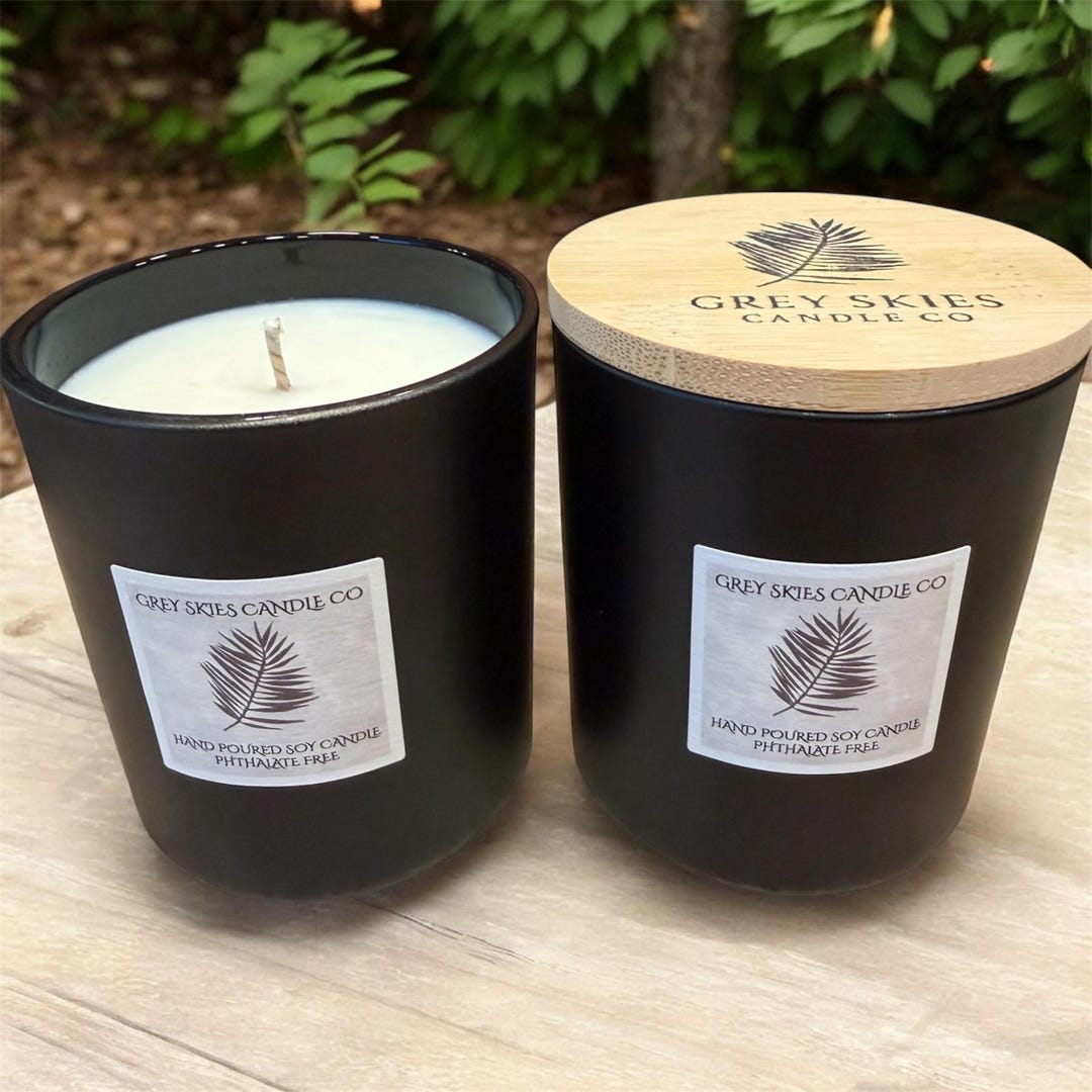 Soy Wax 10oz Hand Poured Candles With Non-toxic Fragrance Oil - Etsy