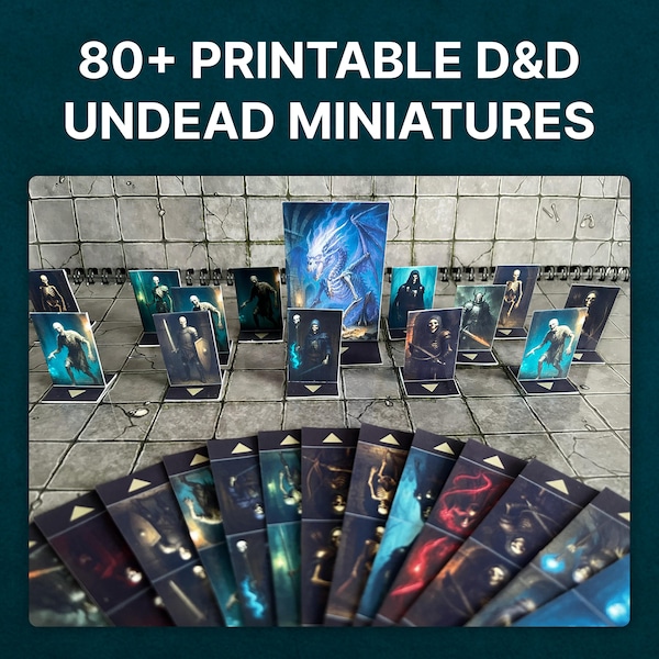 Printable Dnd Paper Miniatures - Etsy