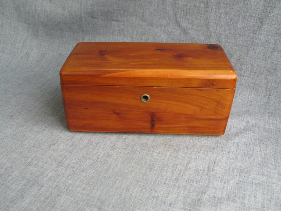 Vintage Lane Mini Cedar Box Trinket Box Jewelry Box Karl C. Schneck ...