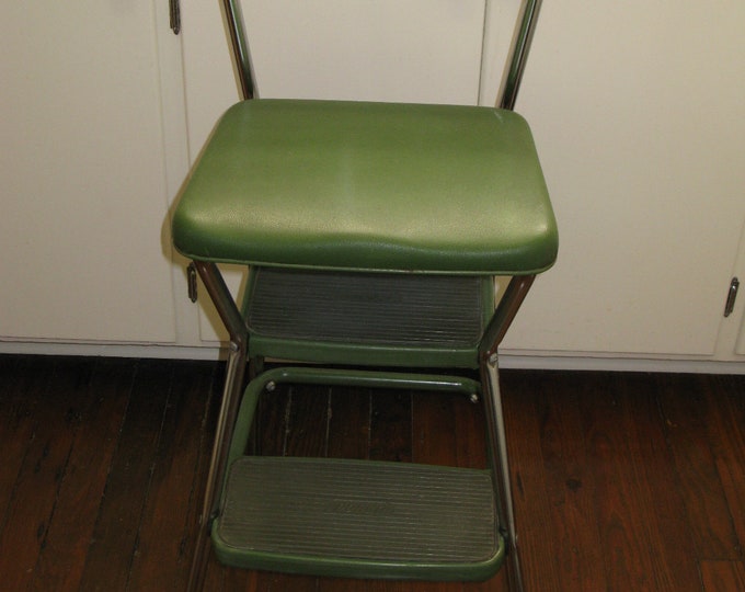 Vintage Cosco Stool Flip Top Seat Mid Century Step Stool Kitchen Stool ...