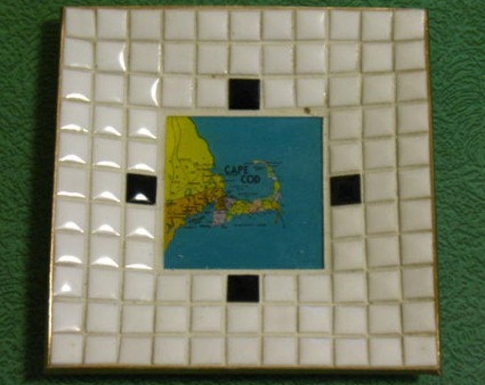 Vintage Mosaic Tile Cape Cod Ashtray / Dish Retro Massachusetts - Etsy