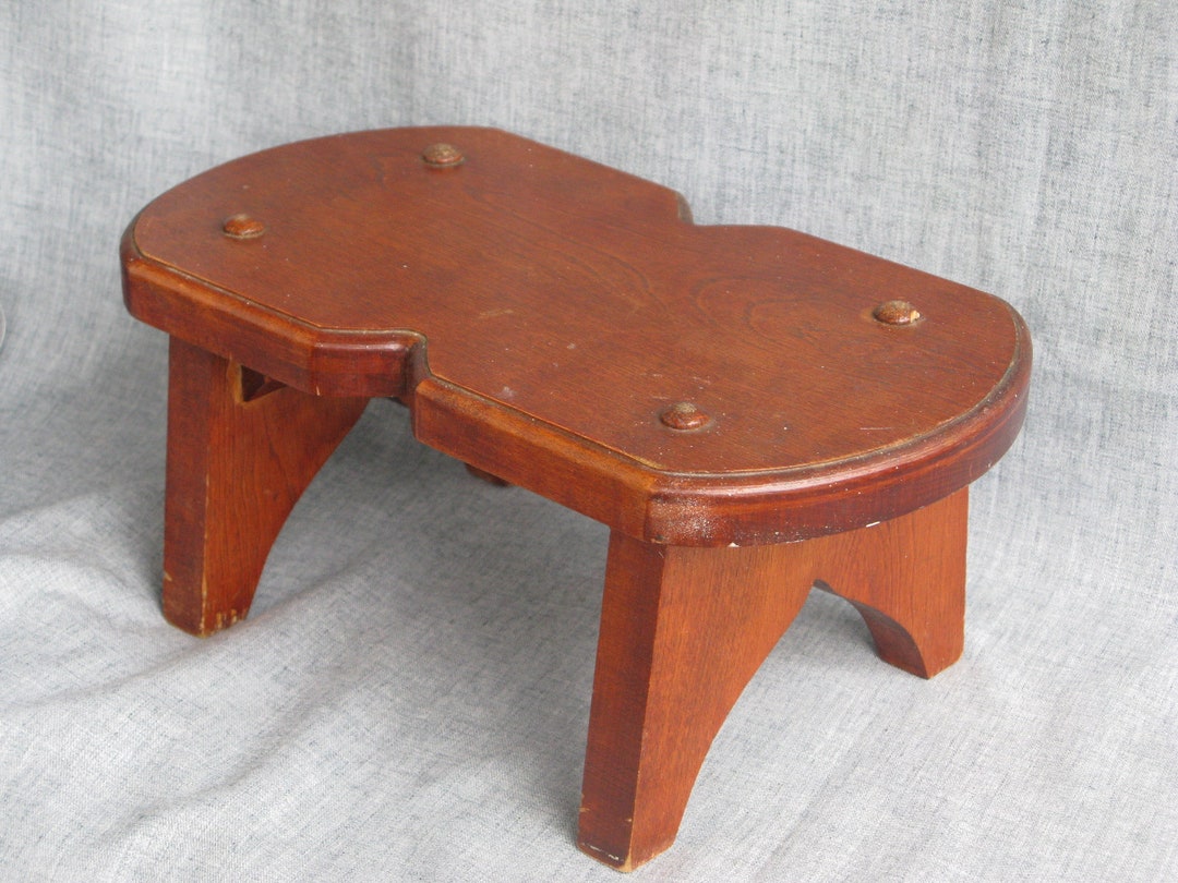 Vintage Wood Foot Stool Bench Rustic Wood Step Stool Cricket Stool - Etsy