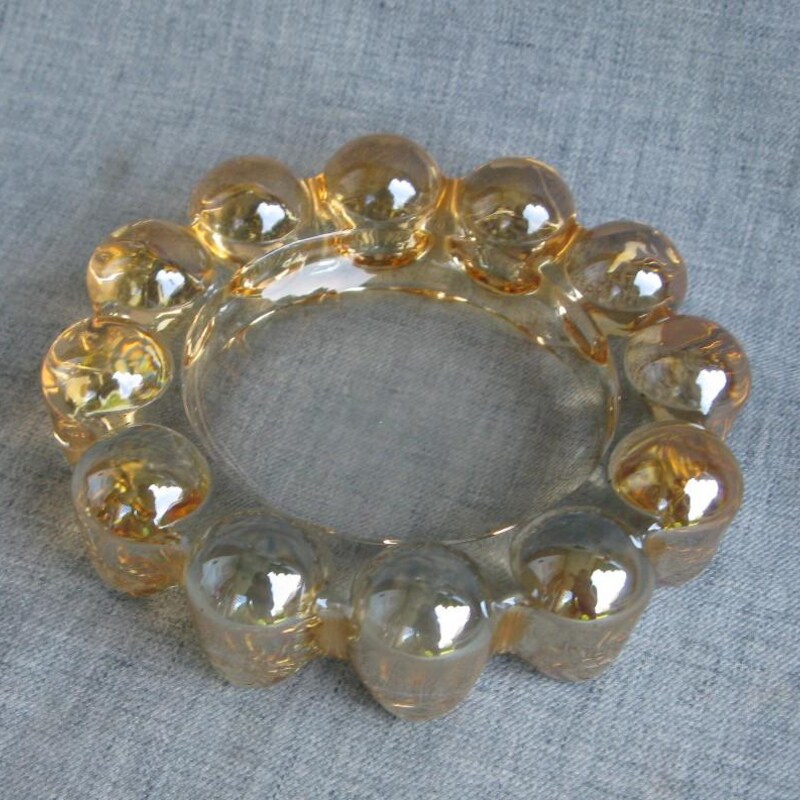 Blown Bubble Glass Ashtray - Etsy