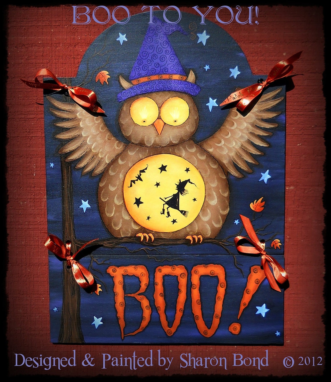 E PATTERN - Boo Hoot - Witchy Owl Fun for Halloween - Designed ...