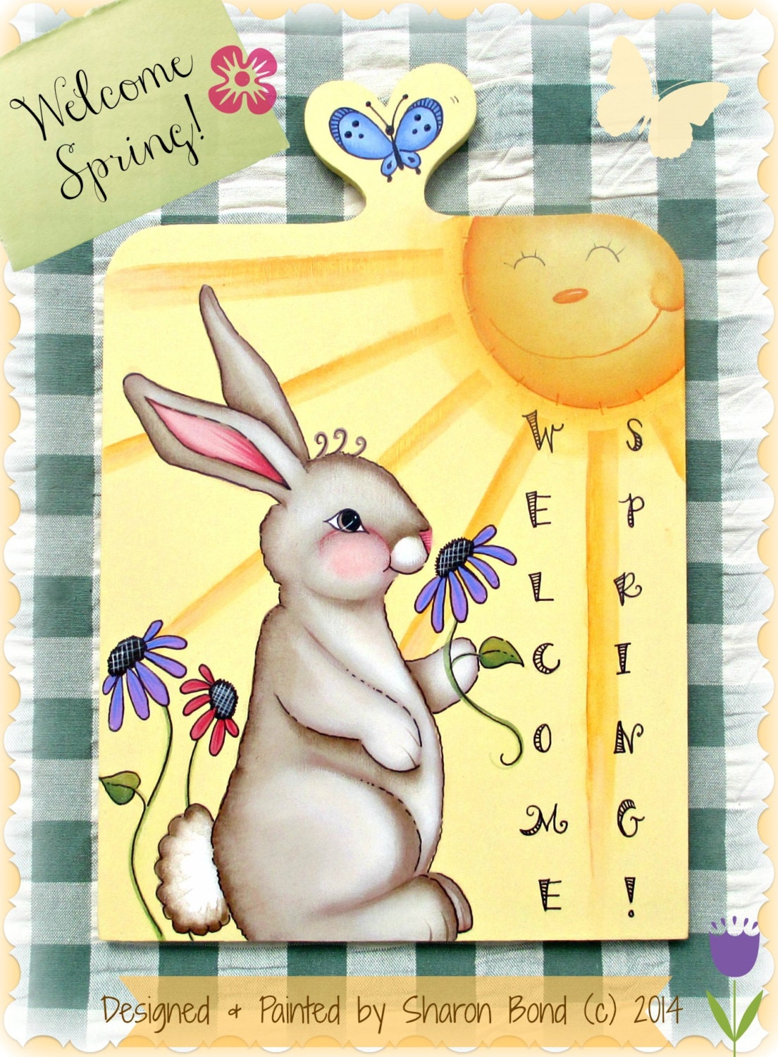 E PATTERN - Welcome Spring - Sweet Bunny Ready for Spring! Sunshine ...