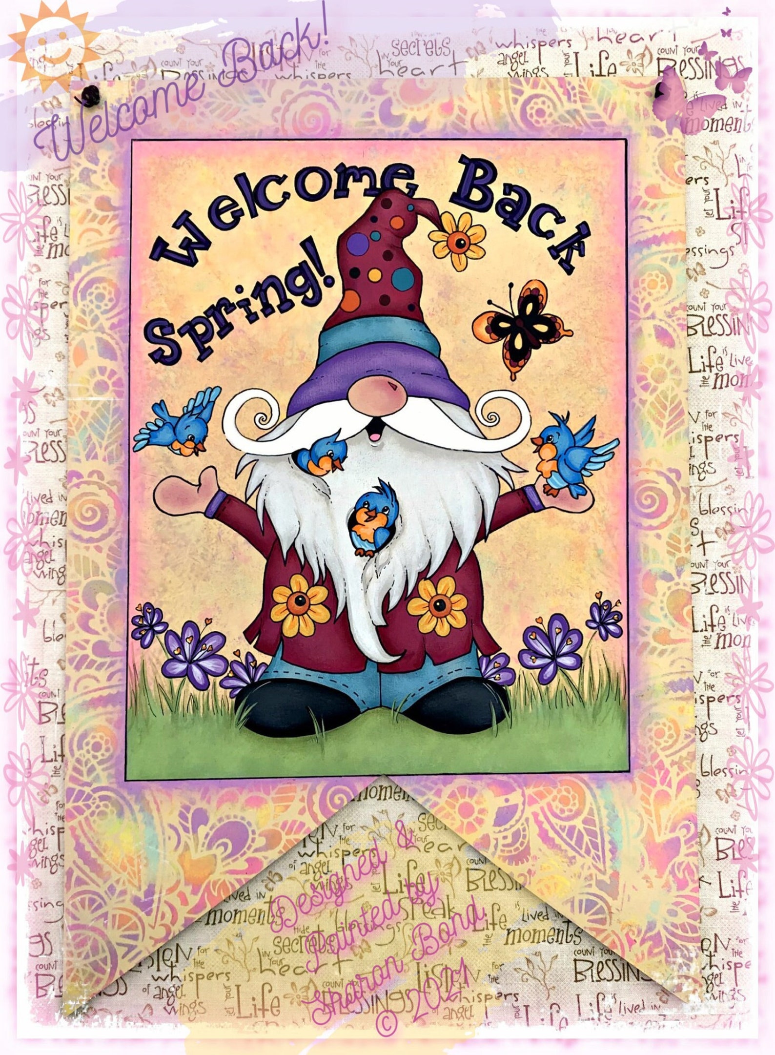 E PATTERN - Welcome Back Spring! This Cute Little Garden Gnome is ...