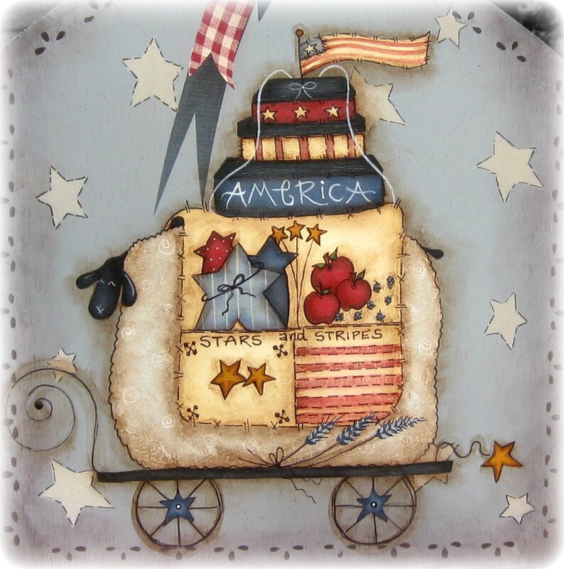 E PATTERN - Americana Favorites - Prim Sheep - New Design by Terrye ...